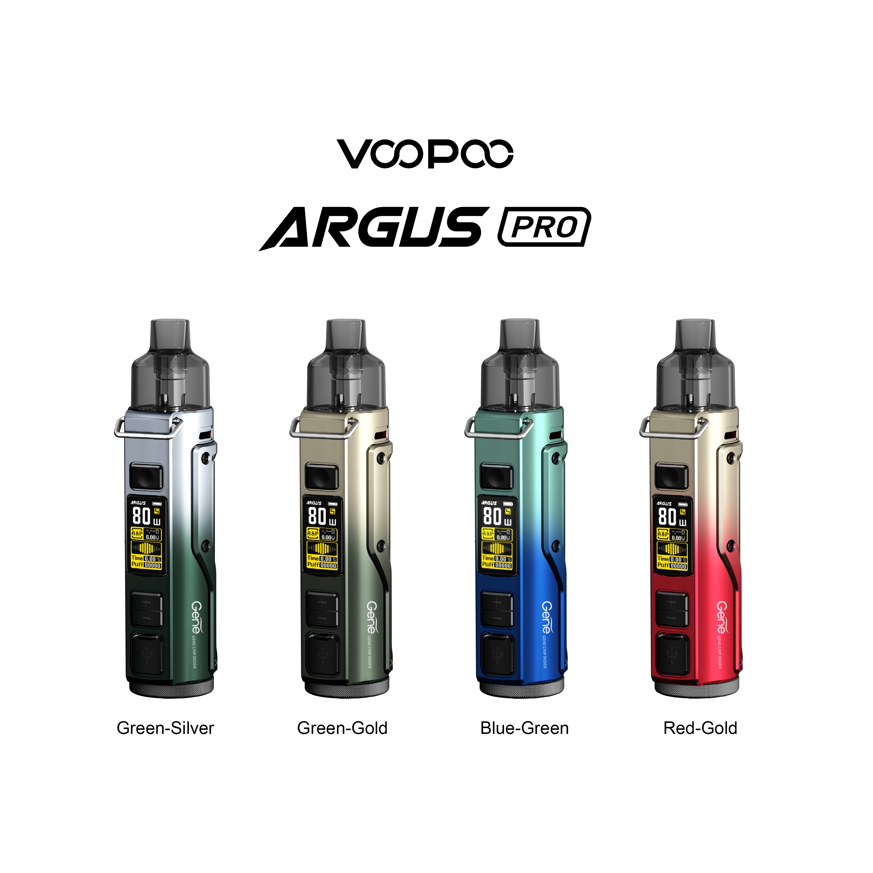 VooPoo Argus Pro Kit, pnp 5pk coils, pnp pod cartridge, internal battery